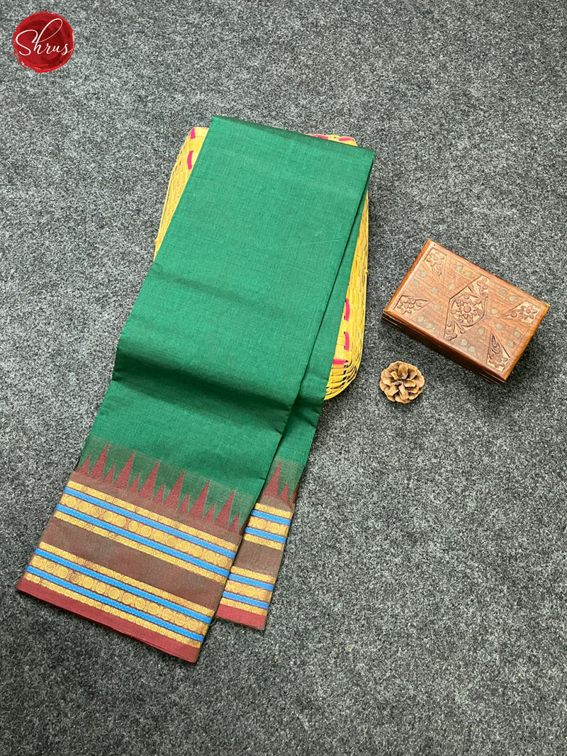 Buy Unstitched Chettinad Style Cotton Top for girls online at Shrus