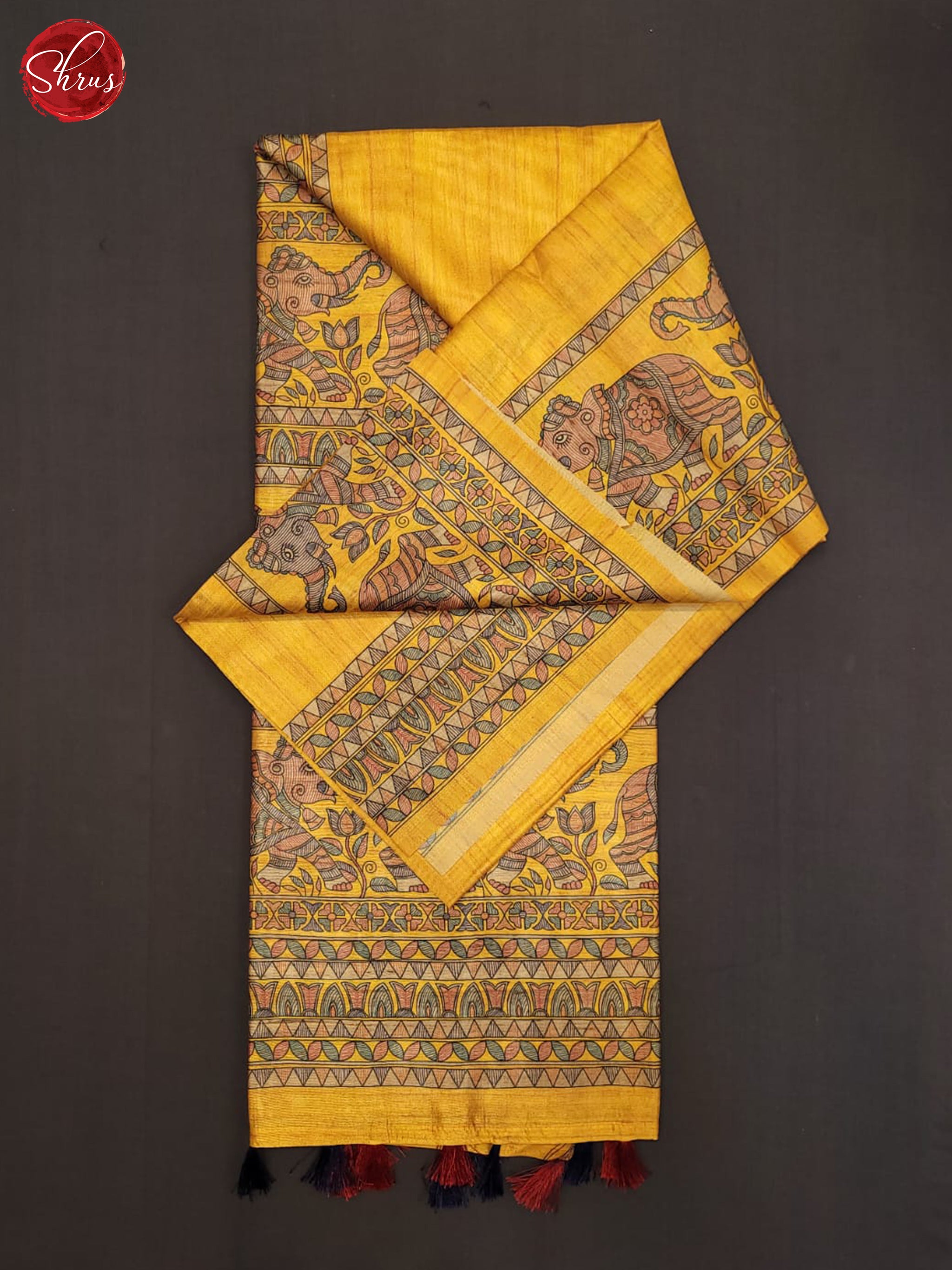 yellow(Single Tone)- Semi Matka Cotton Saree
