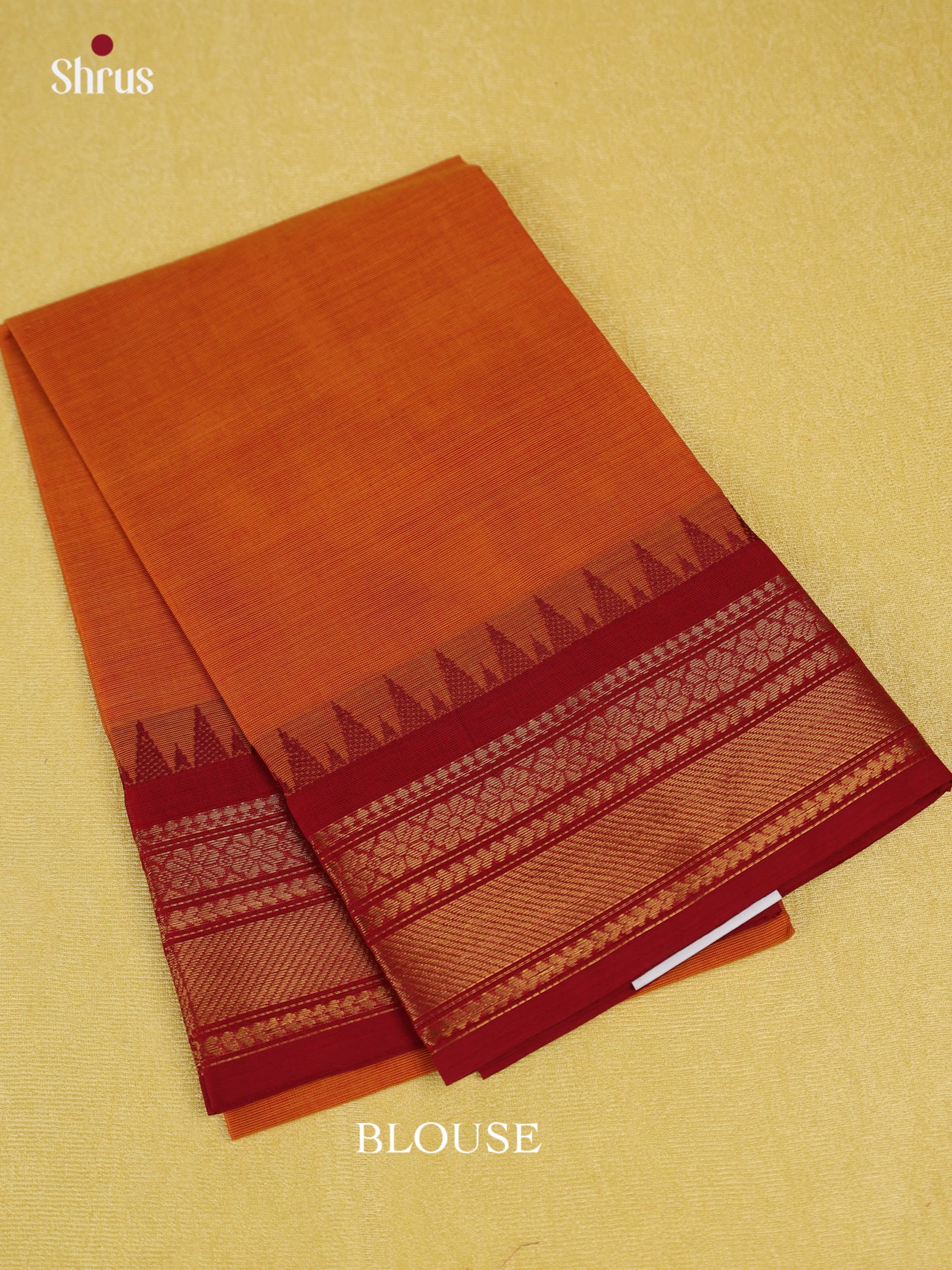 Orange & Maroon - Blouse Bit